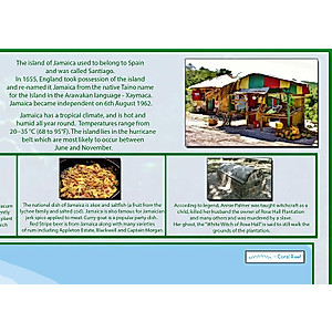 Pictorial Map of Jamaica - 23.4 x 16.5 inches - Paper Laminated
