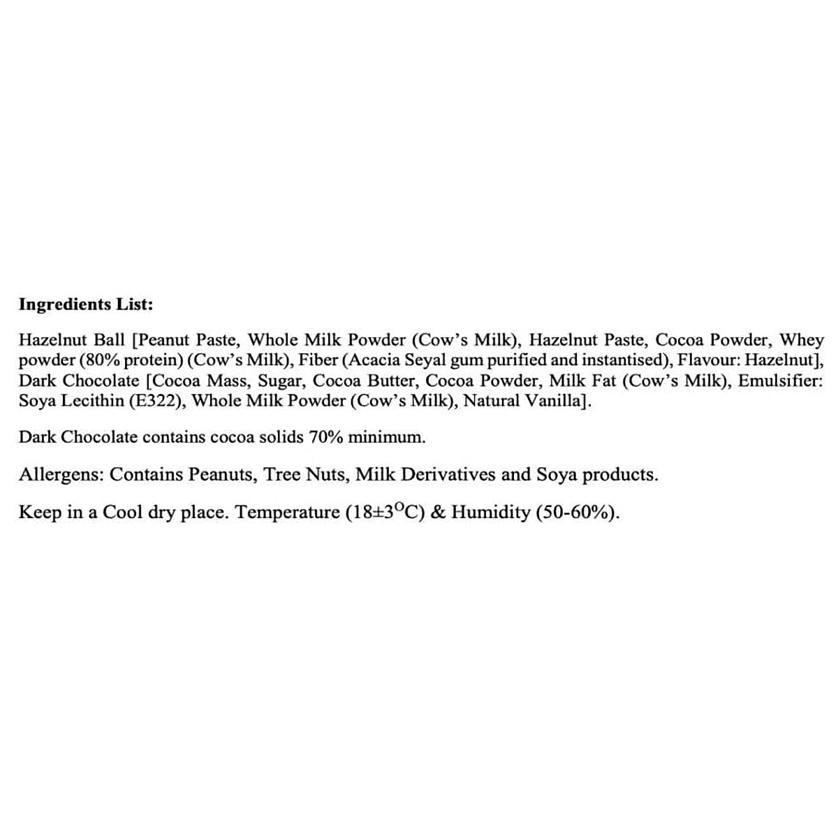 FADE FIT HAZELNNUT PROTEIN BALLS 60.0 gram