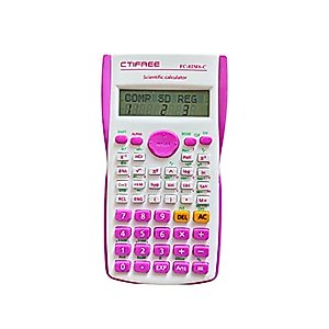 Colorful Scientific Calculator,Scientific Calculator with Cute Design for School and Business (Pink)