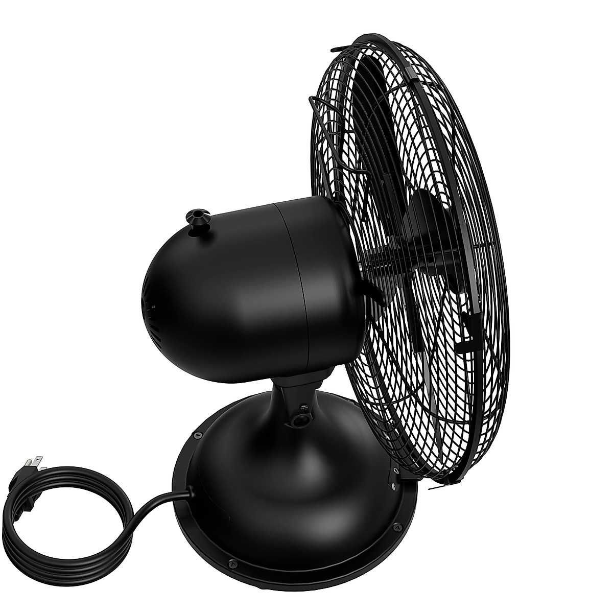 Hunter Classic D12 Portable Desk Fan 12 inch, 3 Speed, Matte Black, 97314