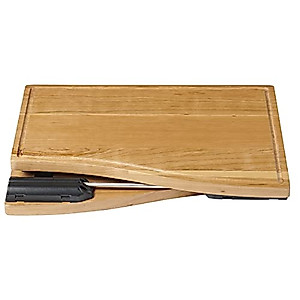 Anchor Hocking SwingBoard Cherry Wood Cutting Board, 6 Piece Set, Meal Prep Station