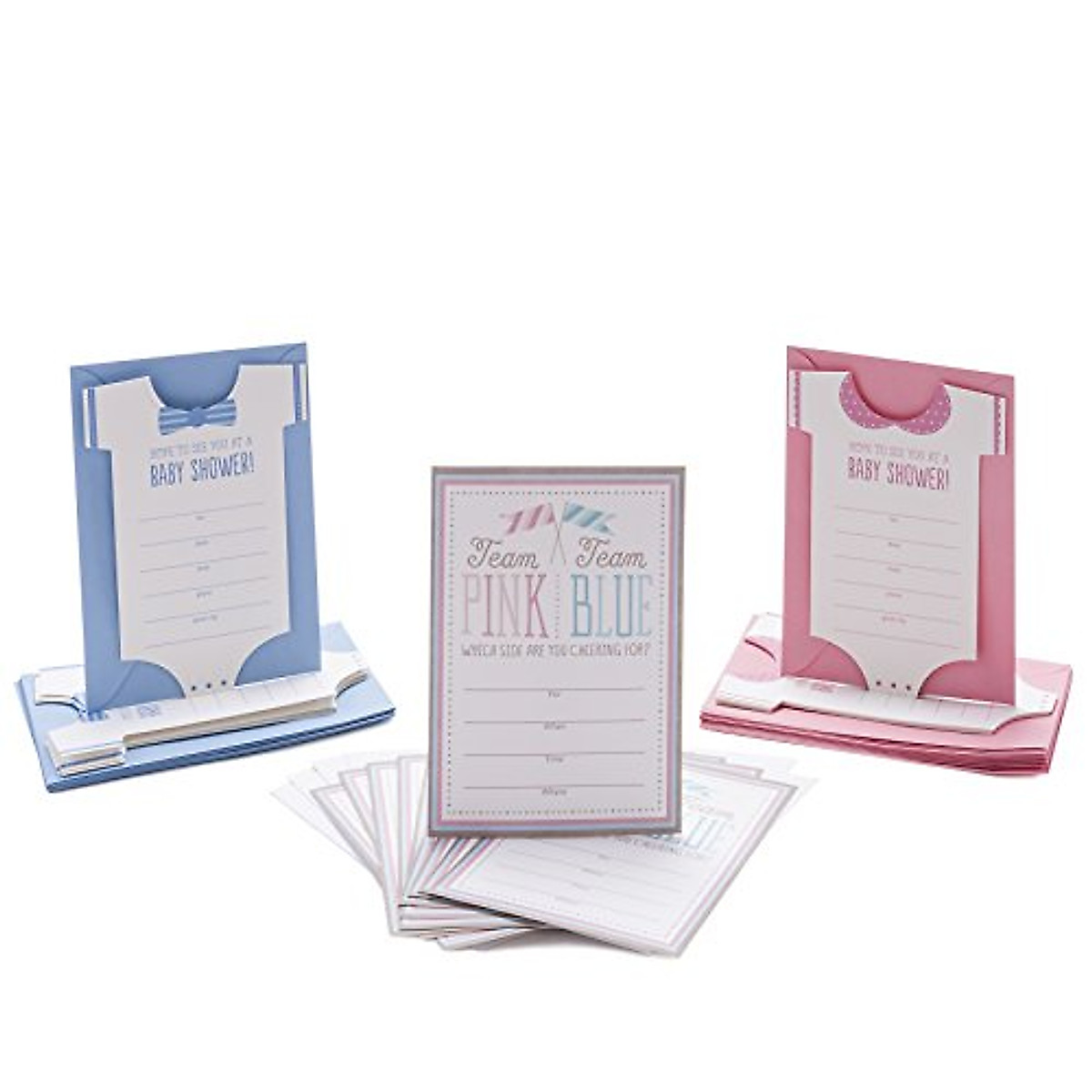 Hallmark Baby Shower Invitations, Onesie (Pack of 10 Invites and Envelopes for Baby Boy) (5INH6191)