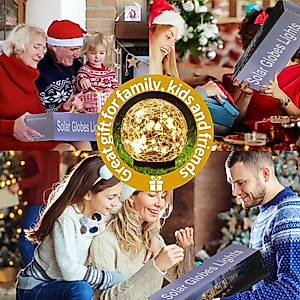 JKIMK Solar Globe Lights Outdoor Waterproof-Solar Balls Garden-Cracked Glass Ball Solar Lights Outdoor-Solar Orbs Outside-Outdoor Decorations Patio & Yard Lawn Backyard Decor (GUO-XBQ-2-2-2)