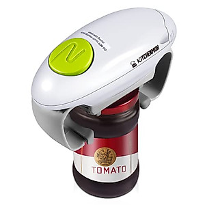 Higher Torque Electric Jar Opener for Seniors with Arthritis Fit Almost Jars Size, Strong Tough Automatic Jar Opener for Weak Hands, Hands Free Battery Operated Bottle Opener for Arthritic Hands