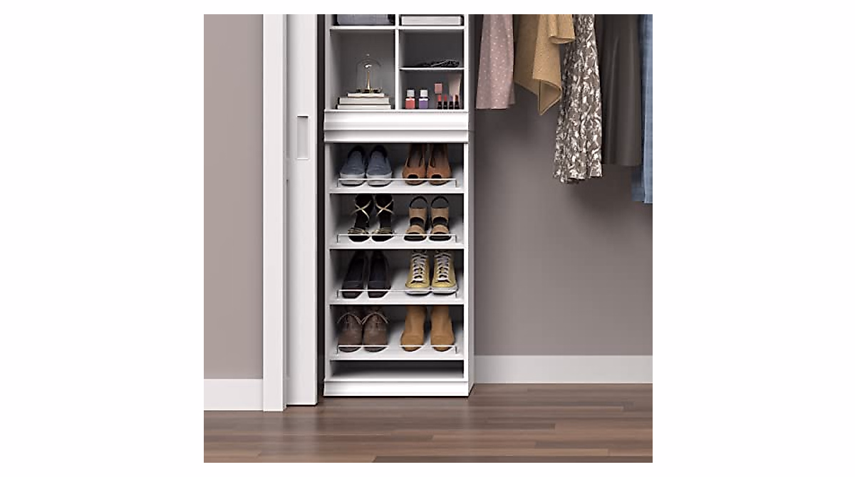 ClosetMaid Modular Stackable Shoe Shelf | Angled & Adjustable
