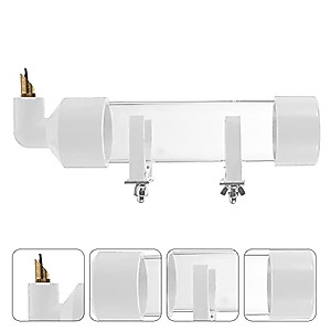 Balacoo Bird Drinker Waterer Parrot Automatic Drinking Device Water Feeder for Parakeet Cockatiel Conure Lovebird African Grey Macaw Clear