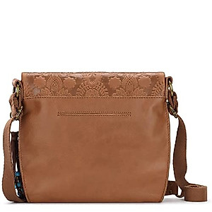 The Sak Women's Silverlake Leather Crossbody, Tobacco Floral Embossed