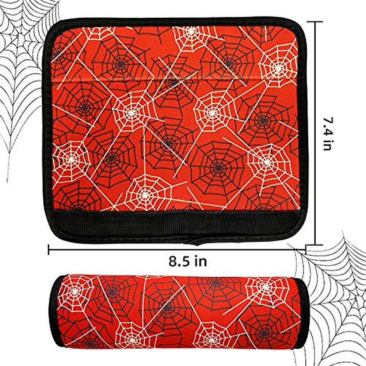 Spider Seat Belt Cover for Kids, Seat Belt Pad for Boys, Car Seat Straps Shoulder Pads for Kids, Kid's Seat Belt Cushion, Shoulder Strap Pad, 1 Piece（RED)