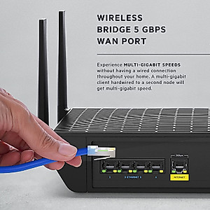 Linksys Hydra Pro Mesh WiFi 6E Router MR7500 Tri-Band WiFi Mesh Router AXE 6600 For Wireless Internet For The Home, Work, And Guest House - Connect 55+ Devices, 2,700 Sq Ft