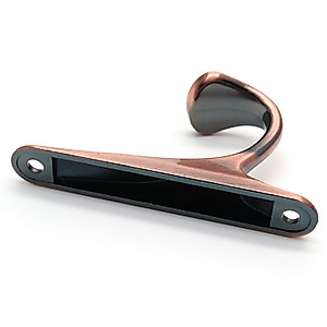 Rannb Single Hook Robe Towel Coat Wall Mounted Hook Red Copper Tone -Pack of 6