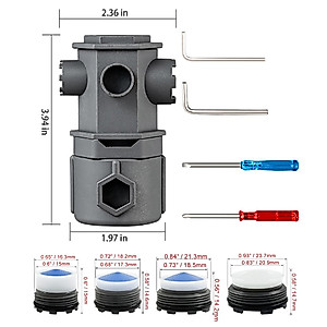 Faucet Aerator Removal Tool 16 in 1with Faucet Cache Aerators,Faucet Aerator Replacement for Sink,Aerator Key Removal Wrench, Water Saving Flow Restrictor Set for Bathroom or Kitchen