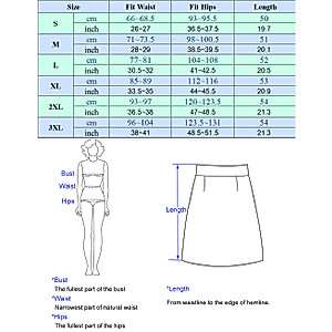 JACK SMITH Women's Athletic Skort Drawstring Waist Stretchy Knitting Skirts with Pockets(XL,Deep Gray)