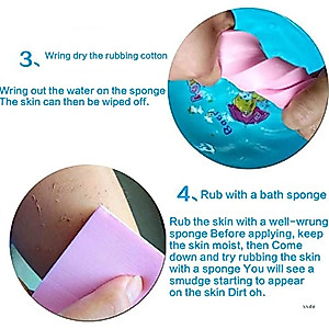 INGVY Dry Brushing Body Brush Soft Exfoliating Bath Sponge Body Scrubber Shower Removal Cleaning Reusable Exfoliate Tool