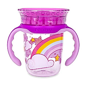 Nuby 2-Handle 360 8 oz Tritan cup, Colors/Prints May Vary
