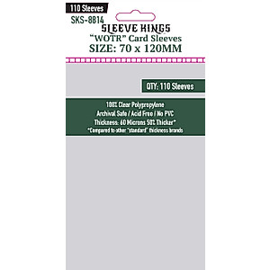 Sleeve Kings WOTR-Tarot Card Sleeves (70x120mm) -110 Pack, 60 Microns