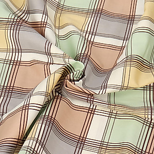 100 Percent Cotton Queen Pillowcases Checkered Hotel Quality Pillow Case Covers Bedding for Women, Men, Kids & Teens