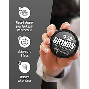 Grinds Coffee Pouches | Try Em All 10 Can Variety Pack | Tobacco & Nicotine Free | Chewing Alternative | 18 Pouches Per Can | 1 Pouch eq. 1/4 Cup of Coffee (Try Em All 10 Can Variety Pack)