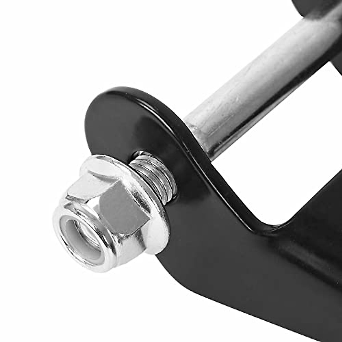 BLACKHORSE-RACING 2pcs Rear Leaf Spring Shackle Kit Compatible with 1999-2013 Avalanche 2500 Sierra 1500 2500 HD Silverado 1500, Replaces 722-029 22820716 25812937