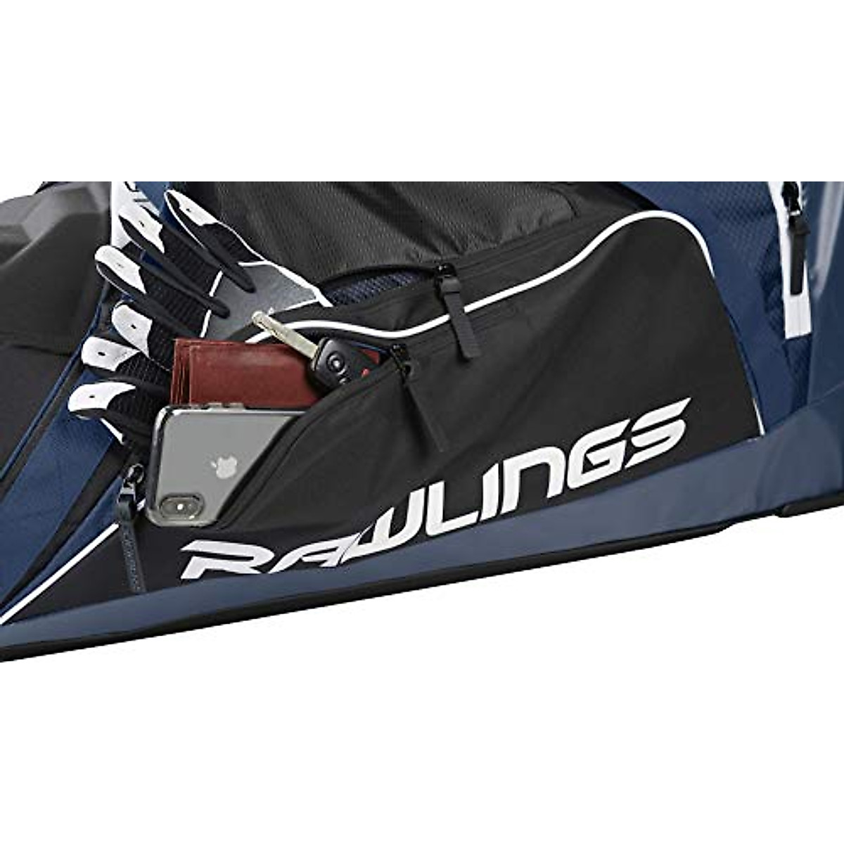 Rawlings | R1502 Wheeled Catcher's Bag | Baseball/Softball | Navy