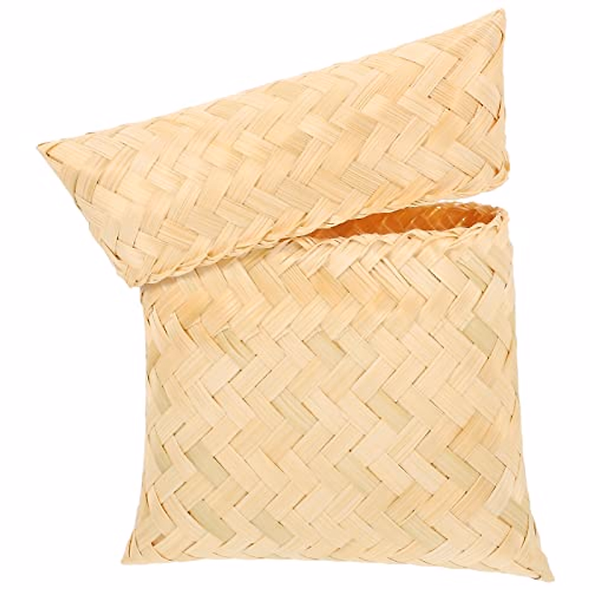 Bamboo Sticky Rice Basket Woven Baskets Tray Decor Bamboo Woven Basket Candy Basket Bamboo Tea Snack Container Handmade Woven Basket Wedding Decor Woven Storage Basket