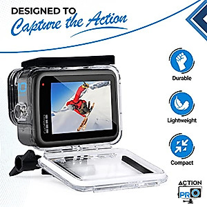 ACTION PRO Waterproof Case for GoPro Hero 9/10 / 11 | Shock-Proof Diving Underwater Protective Case | Housing Shell with Optical Tempered Glass