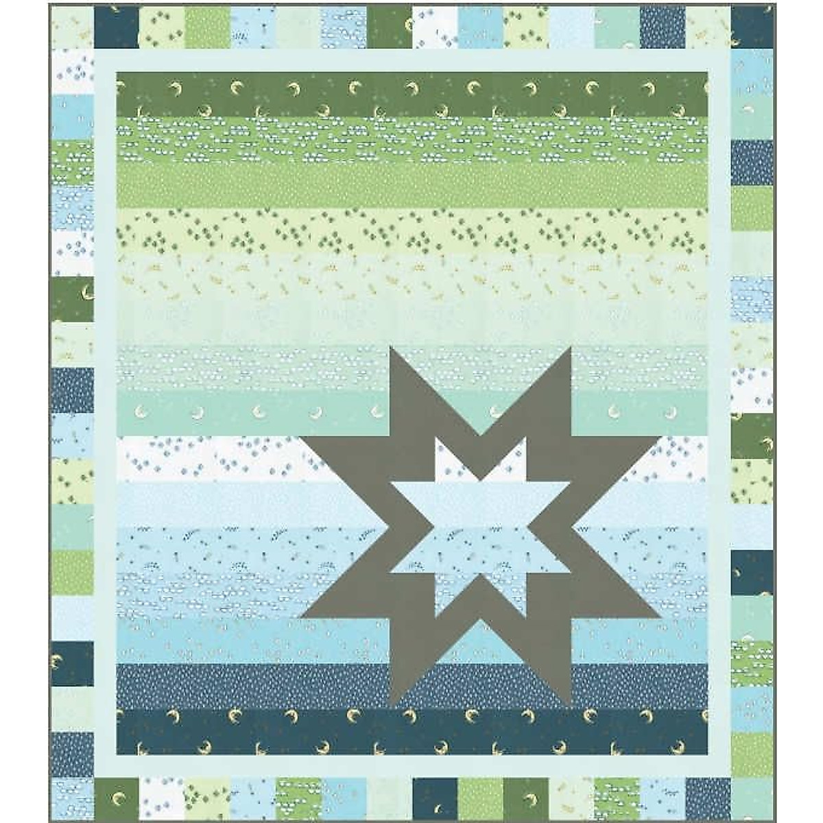 Robert Kaufman Over The Moon Flannel Suns, Fabric by The Yard (Duckling)