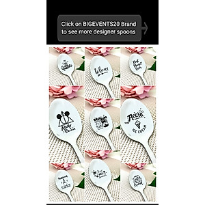 BIGEVENTS Enjoy Your Coffee Bitch I Love You coffee spoons Coffee lover Funny Engraved Spoon funny Gift for Girlfriend Birthday Christmas Thanksgiving Gifts, Silver, 7 inches (A4)