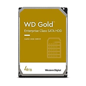 WD Gold 4TB Enterprise Class Hard Disk Drive - 7200 RPM Class SATA 6 Gb/s 128MB Cache 3.5 Inch - WD4002FYYZ