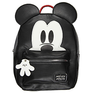 Disney Mickey Mouse 3D Character Ears Faux Leather Mini Backpack Purse