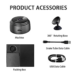 SCTEWELL Mini Camera WiFi Small Cameras Full 1080P HD IP Camera Wireless Recorder Security Remote Control Surveillance Night Vision Mobile Detection Home Security System
