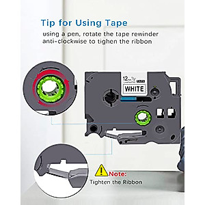 Aitaperste Compatible Tape Replacement for Brother TZe-231 TZe TZ Tape 12mm 0.47 Laminated White Compatible with Ptouch Label Maker PT-H110 PT-D210 PT-1290 PT-D600 PT-P700 PT-D450, 26.2 Feet, 4 Pack