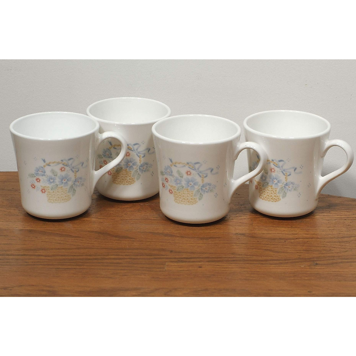 Corelle, Country Cornflower Cups/Mugs Set of (4)