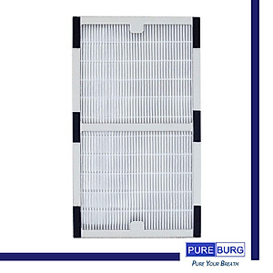PUREBURG IAF-H-100C True HEPA Replacement Filter Compatible with Idylis IAF-H-100C IAP-10-200 IAP-10-280 Air Purifiers, H13 Activated Carbon Air Clean Dust VOCs Odor