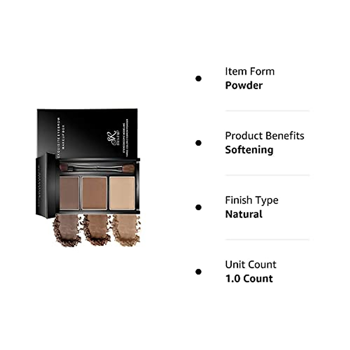 Eyebrow powder three-color eyebrow palette beauty contour eyebrow pencil professional eye makeup eyebrow filler1