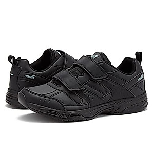 AVIA Men's Avi-Union II Strap Food Service Shoe, Jet Black/Castle Rock, 13 X-Wide
