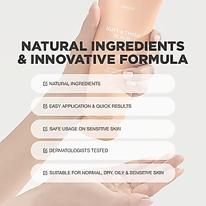 PROOT Butt Acne Spot Treatment Cream (Tube Type) + Butt & Thigh Scrub Wash | Treatment Cream and Booty Scrub for Acne, Cellulite, Ingrown Hair, Bikini & Razor Bump | For all skin type…