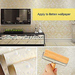 LEOBRO 5D Diamond Painting Tools Wooden Roller, 2 in 1 Design Wooden Roller for Diamond Painting Rhinestone Embroidery, Craft Clay, Ceramic & Pottery Clay