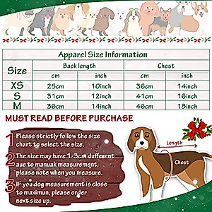 T2Y Cat Christmas Sweater - Cat Dog Costume with LED Lights, Turtleneck Cat Christmas Outfit with Leash Holes, Warm Clothes for for Kitten & Puppy, Gift for New Year (Extra Small