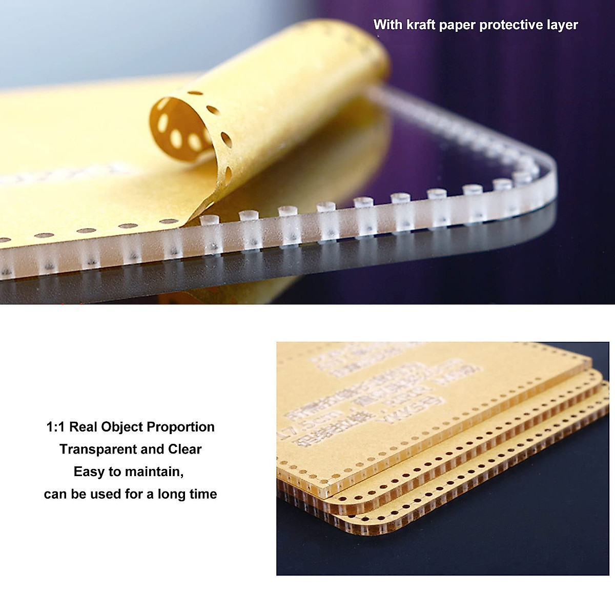 Acrylic Template, Acrylic Bag Template Set Passport Bag Pattern Making Stencil Cutting Leather Craft Tool Quilting Sewing Tool