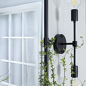 TEHOME 58 x 28'' Pivot Full Length Bathroom Vanity Mirror Black Metal Framed Full Body Tilting Beveled Vanity Mirrors Wall Mounted Floor Pivoting Mirror for Bathroom, Living Room