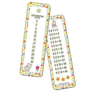Creanoso Skip Counting Chart Bookmark Cards - Llama Theme (6-Set X 11 Cards) – Stocking Stuffers Gifts Page Clippers Corporate Giveaways