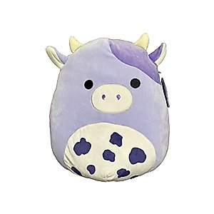 Squishmallows Official Kellytoy Squishy Soft Plush Toy Animal (14 Inch, Bubba The Purple Cow)