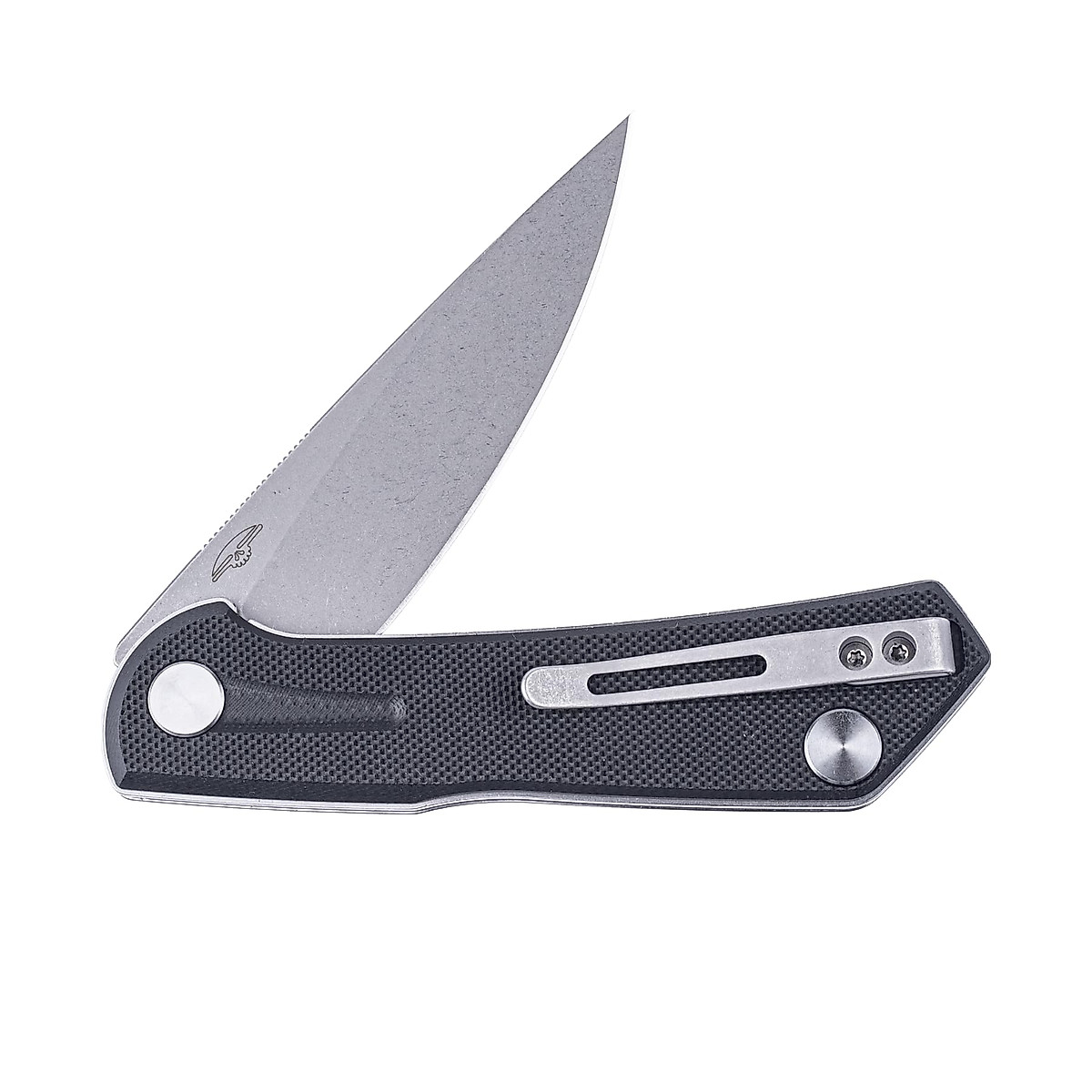 Real Steel VALORE liner lock flipper Pocket Knife - Nitro-V Steel, ball bearing , G10 Handle,Two-Bolt Design Language of Poltergeist Works - Perfect for Camping, Hiking, EDC Cutting Tasks (Black G10/Stonewash)