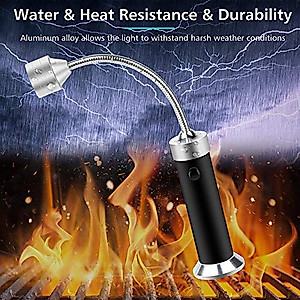 ANSAUCT BBQ Grill Light, LED Grill Lights for BBQ Lights for Grill Magnetic Grill Light Outdoor for Grilling at Night 360 Degree Flexible Gooseneck Grill Lights Waterproof Heat Resistant