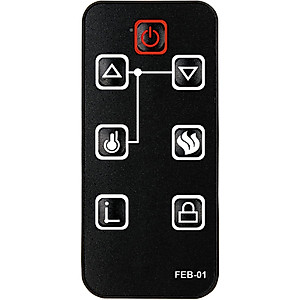 Replacement for FEBO Flame Electric Fireplace Remote Control ZHS-23-B 15IN-23-094