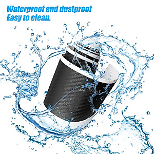 Car Rear Bumper Protector Guard, Carbon Fiber Anti-Scratch Sticker to Protect Car Door Edge, Trunk Sill Door Entry Trim Cover Guards, Exterior Accessories Universal for Most Cars, SUVs (Black)