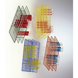 SP Bel-Art Poxygrid Test Tube Rack; For 20-25mm Tubes, 40 Places, Blue (F18767-0001)