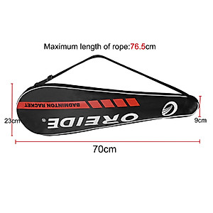Durable Oxford Badminton Racquet Bag Waterproof Badminton Racket Cover Bag with Adjustable Strap Gym Bag Backpack Adjustable Sport Equipment Duffel Bag Shoulder Bag Carrying Bag Tote Storage Sack