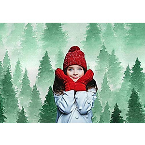 Allenjoy Green Oil Painting Forest Backdrop Nature Watercolour Tree Christmas Party Photography Backdrop Kids Newborn Baby Portrait Photoshoot Background 7x5ft Photo Booth Studio Props