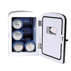 Frigidaire EFMIS175-BLACK Portable Mini Fridge-Retro Extra Large 9-Can Travel Compact Refrigerator, Black, 6 Liters